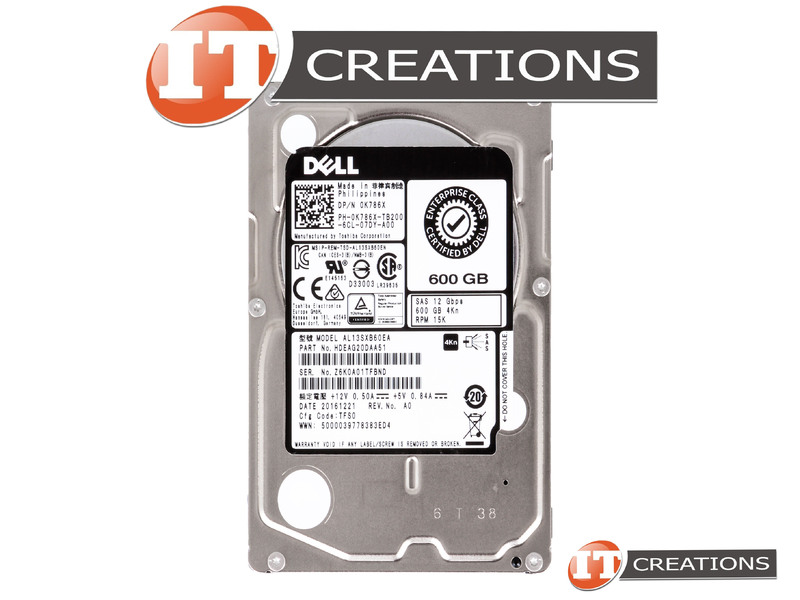 AL13SXB60EA-DELL - Refurbished - DELL / TOSHIBA 600GB 15K RPM SAS III 2 ...