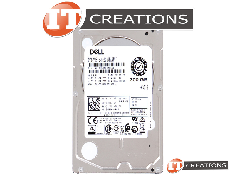 AL14SXB30ENY-DELL - New Other - DELL / Toshiba 300GB 15K RPM SAS III 2. ...