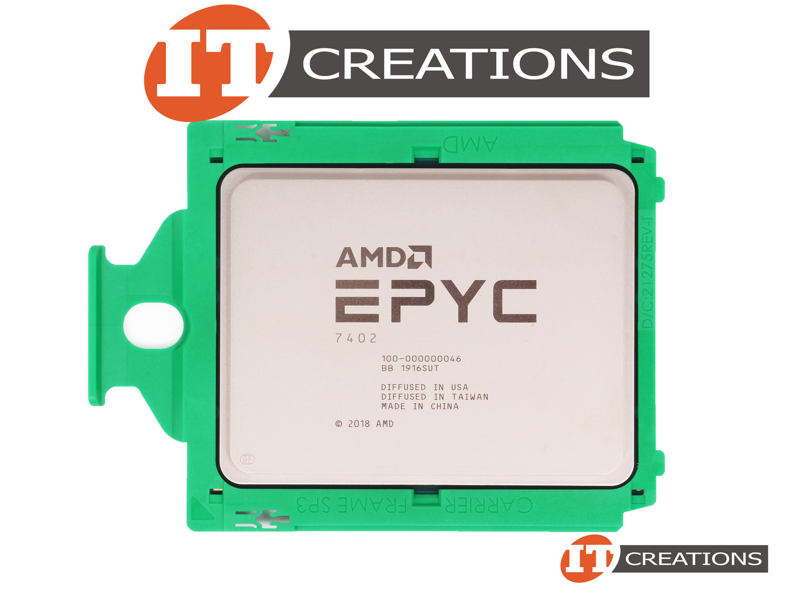 AMD EPYC 7402 - New - AMD EPYC 24 Core Processor 7402 2.8GHZ Base / 3.35GHZ MAX 128MB L3 Cache ...
