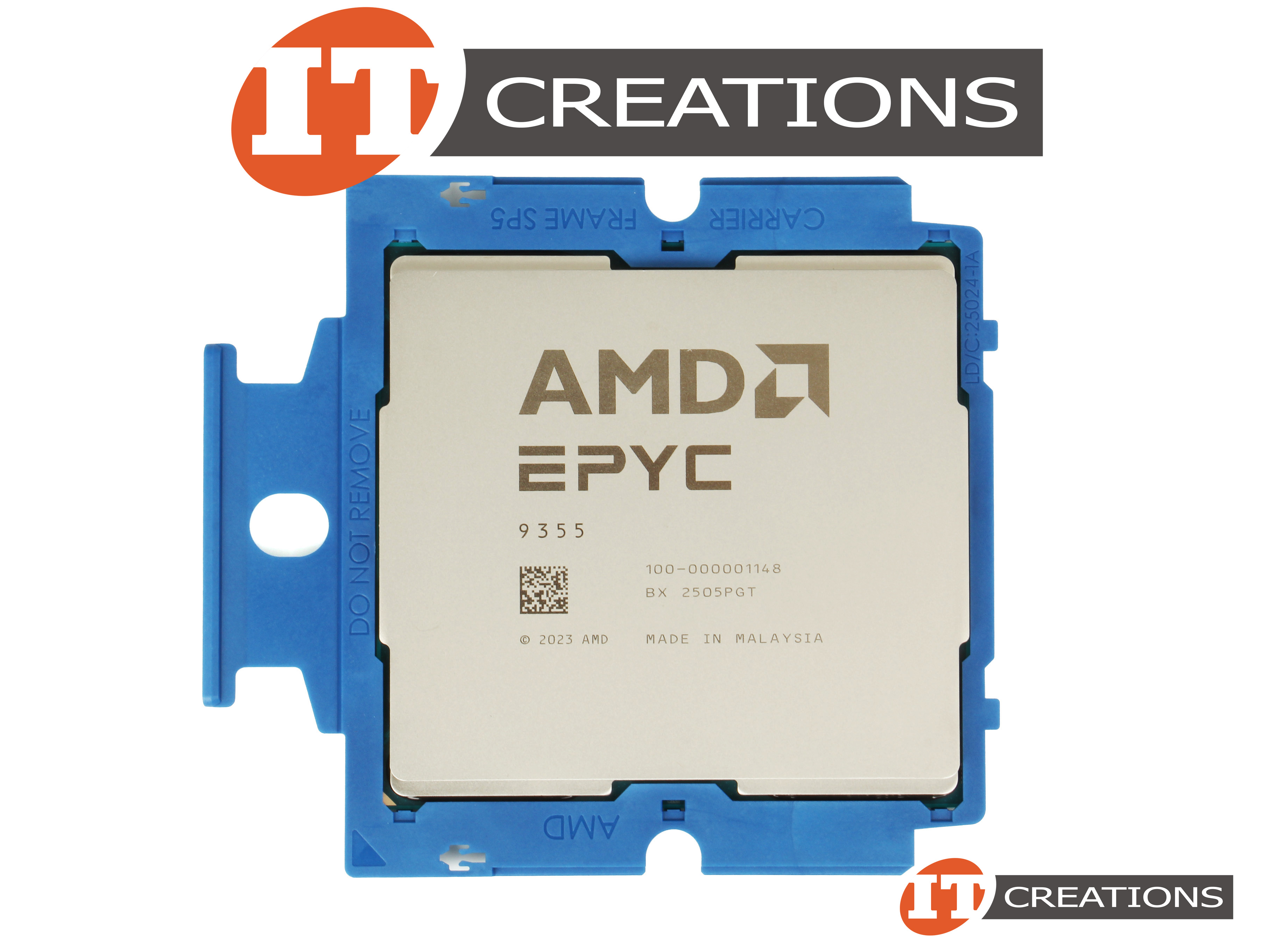 AMD EPYC 9355 - New - AMD EPYC 32 Core Processor 9355 3.55GHZ Base / 4.4GHZ MAX 256MB L3 Cache ...