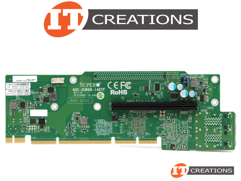 AOC-2UR66-I4XTF SUPERMICRO 2U 10GBASE-T 4 PORT 2X16 ULTRA RISER CARD ...