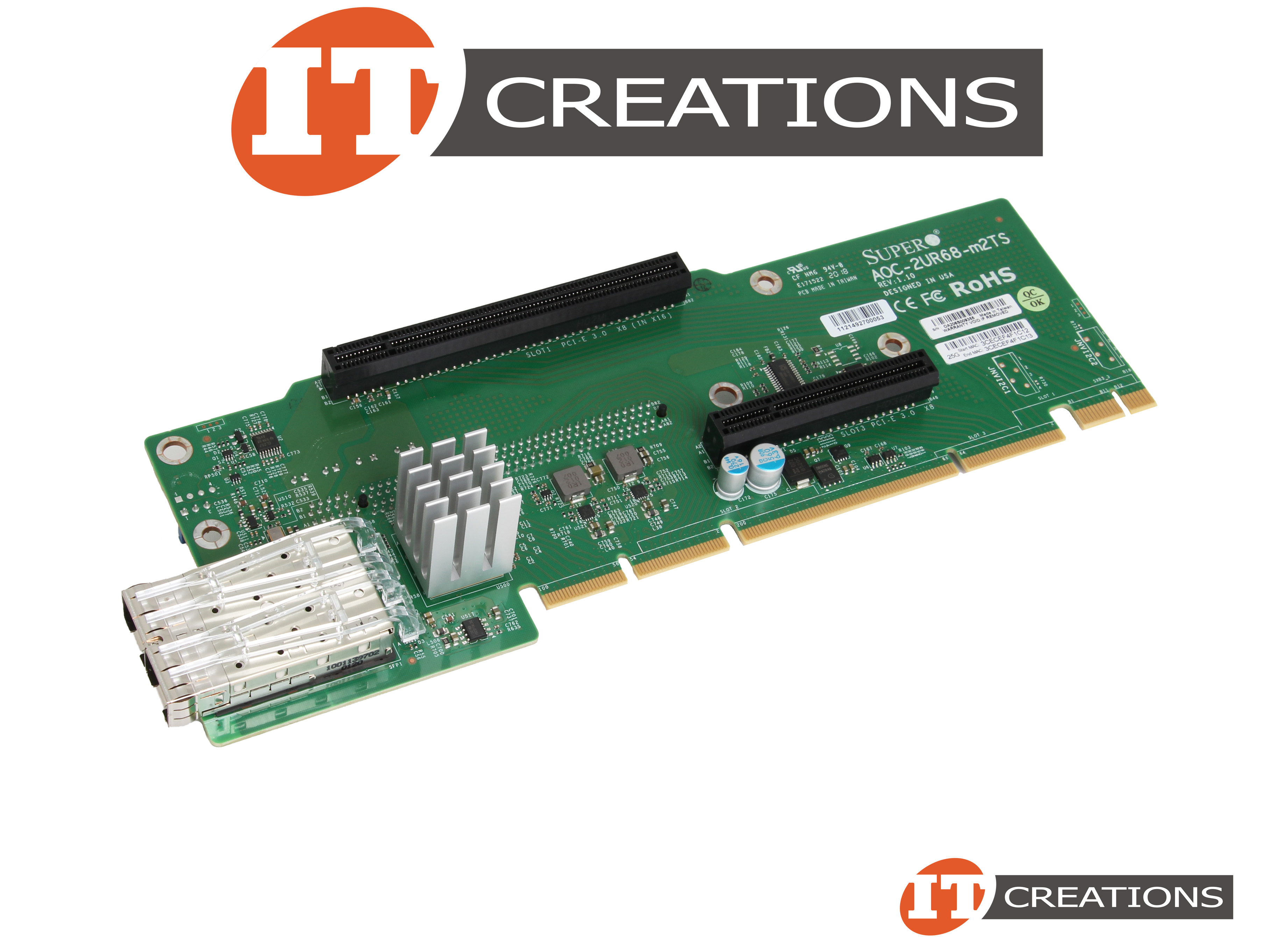 AOC-2UR68-M2TS - New - Supermicro 3X8 + 25gbe Dual Port Sfp28 2U Ultra ...