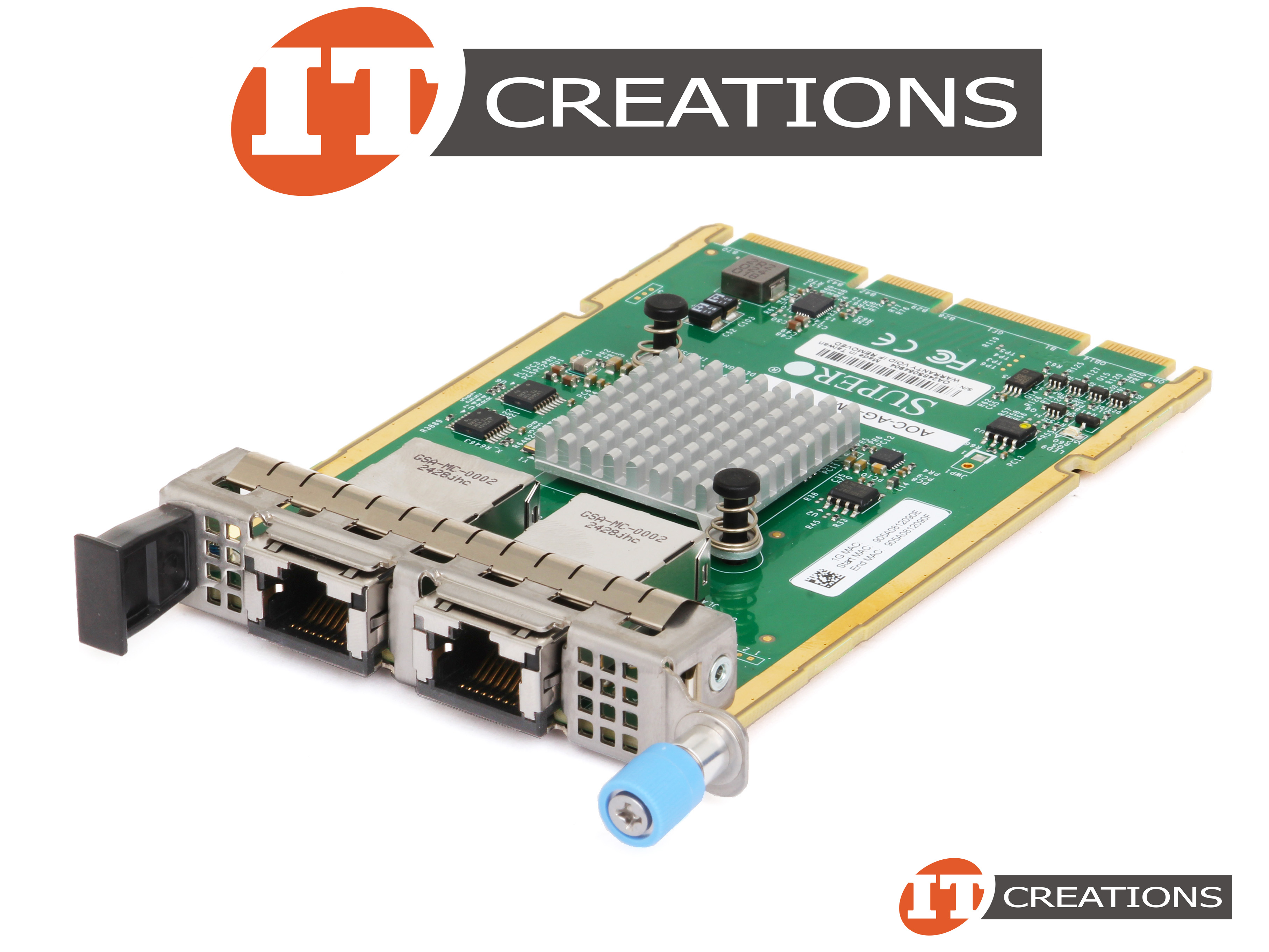 AOC-AG-i2M Supermicro 1gbe Dual Port Advanced I/O Module Intel I350 ...