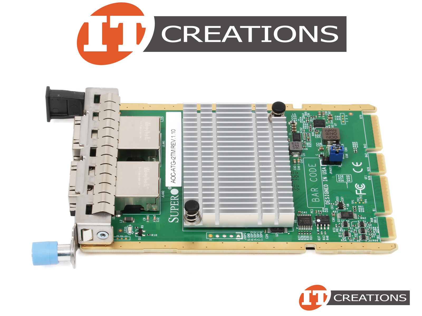 AOC-ATG-I2TM Supermicro 10gbe Dual Port Advanced I/O Module Intel X550 ...
