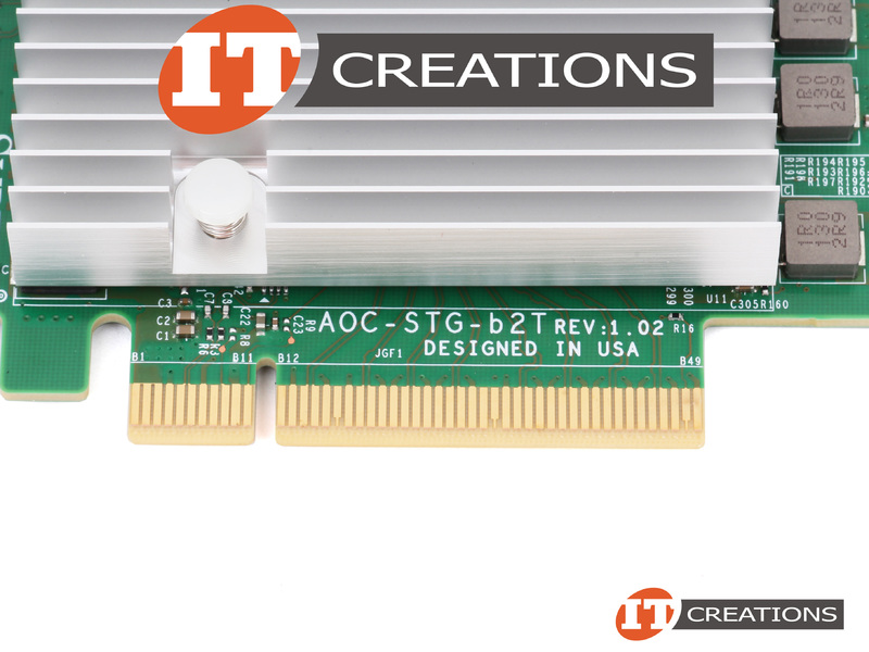 AOC-STG-B2T-HIGH P Supermicro 10gbase-T Dual Port PCI-E 3.0 X8 ADD ON ...