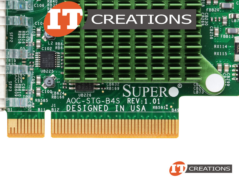 AOC-STG-B4S-NO BRACKET SUPERMICRO 10GBE 4 PORT SFP+ PCI-E 3.0 X8 ADD ON ...
