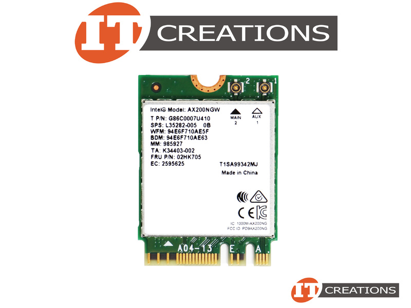 AX200NGW-HP HP / Intel WI-FI 6 802.11ax 2X2 Bluetooth 5.1 M.2 2230 Wifi ...
