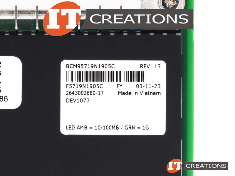 BCM95719N1905C BROADCOM BCM5719 OCP 3.0 SFF NIC 10 / 100 / 1000BASE-T ...