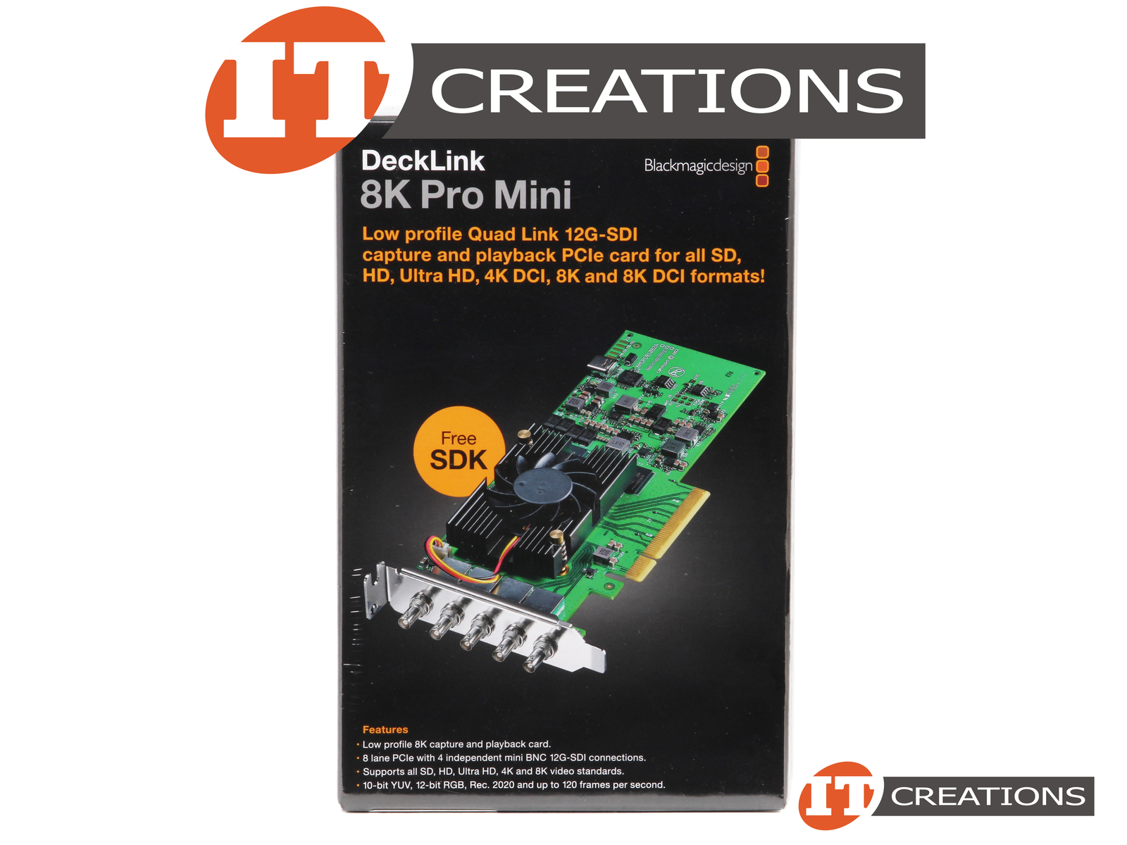 BDLKHCPRO8K12GMINI-RET - Retail - Blackmagic Design Decklink 8K PRO ...