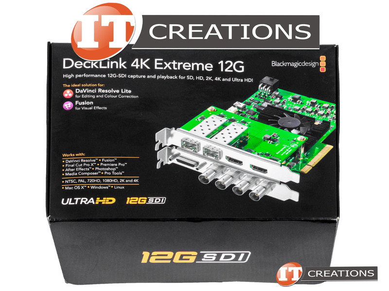 BDLKHDEXTR4K12G-RETAIL - Retail - Blackmagic Decklink 4K Extreme 12G ...