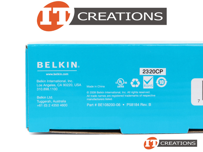 BE108200-06-NEW - New - Belkin Gray Surge Protector X8 Outlet 6FT Strip ...