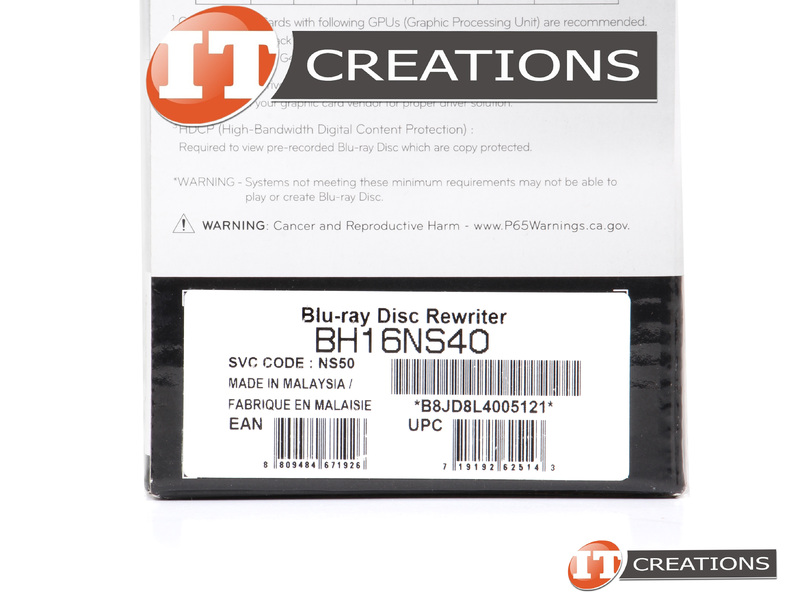 BH16NS40-NEW - New - LG Optical Drive 16X BLU RAY DVD Writer Super ...