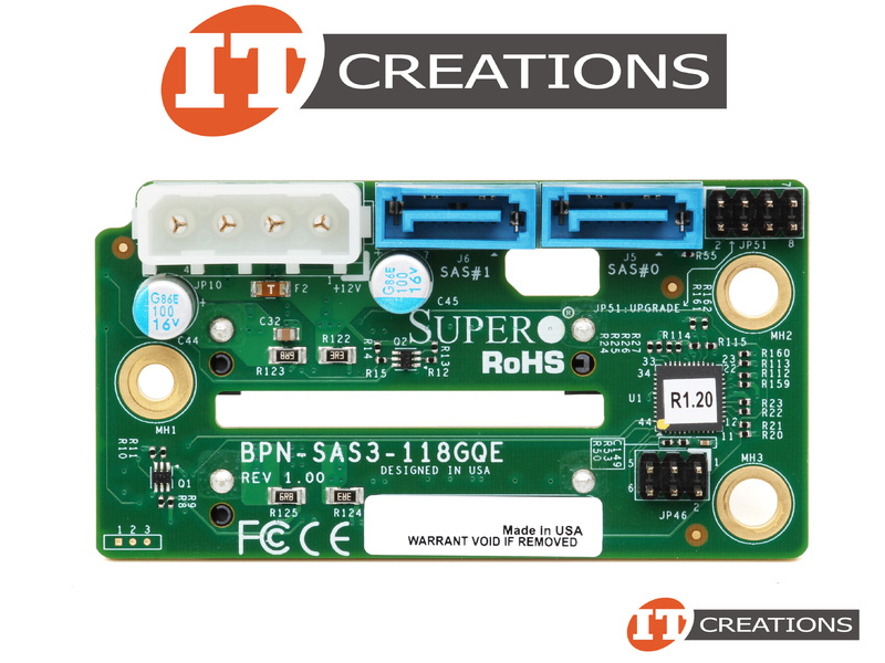 BPN-SAS3-118GQE SUPERMICRO HARD DRIVE BACKPLANE 2.5 INCH SFF 2 BAY FOR ...