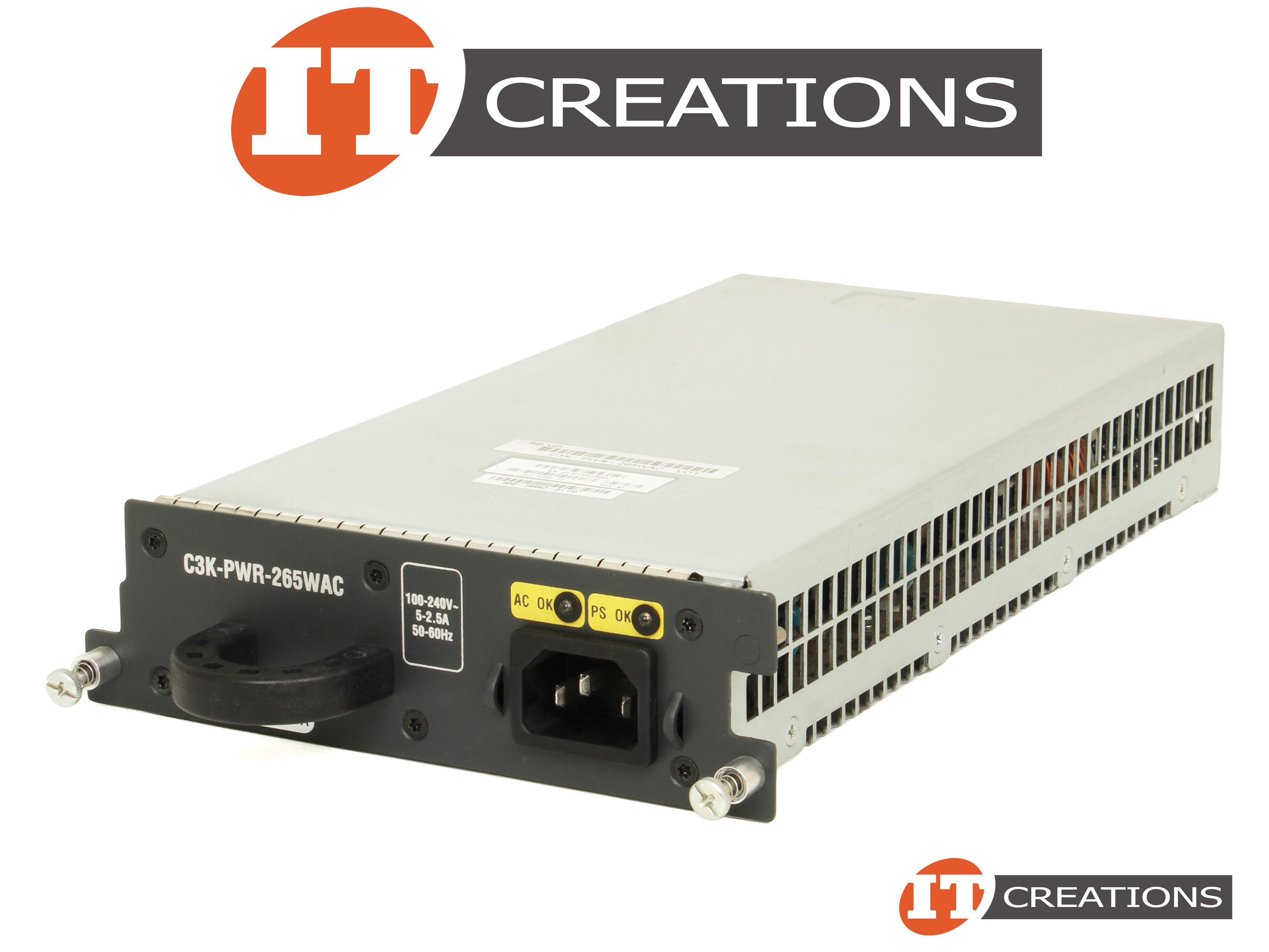 C3K-PWR-265WAC Cisco Power Supply 265w 100-240v 5-2.5a 50-60hz For ...