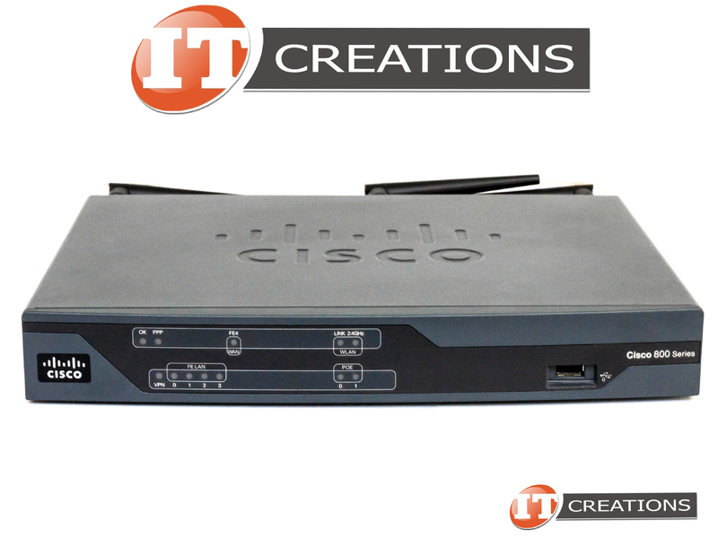 CISCO881W-GN-A-K9 - Used - CISCO 881 ETHERNET SEC ROUTER 802.11N FCC ...