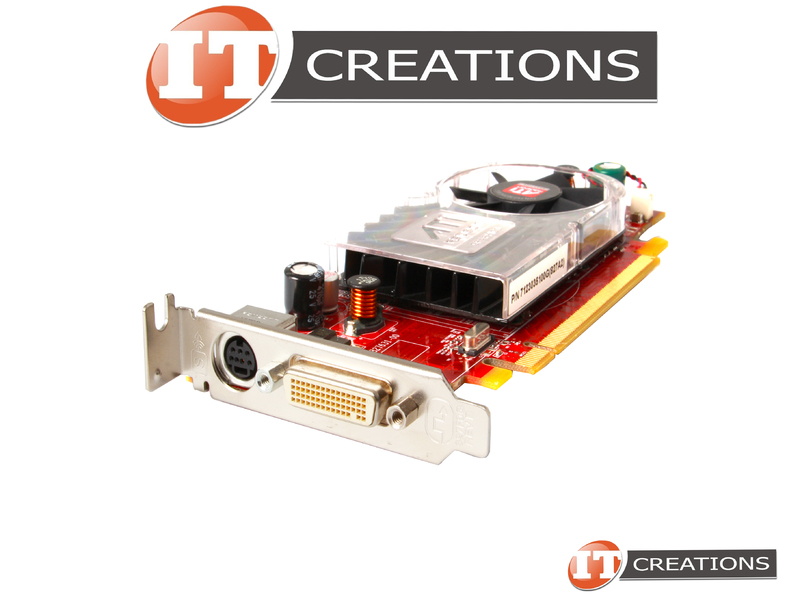 CP309-LOW P - Used - DELL ATI Radeon HD 2400 XT GPU 256MB PCI-E X16 ( 1 ) ONE DMS-59 ( 1 ) ONE 7 ...