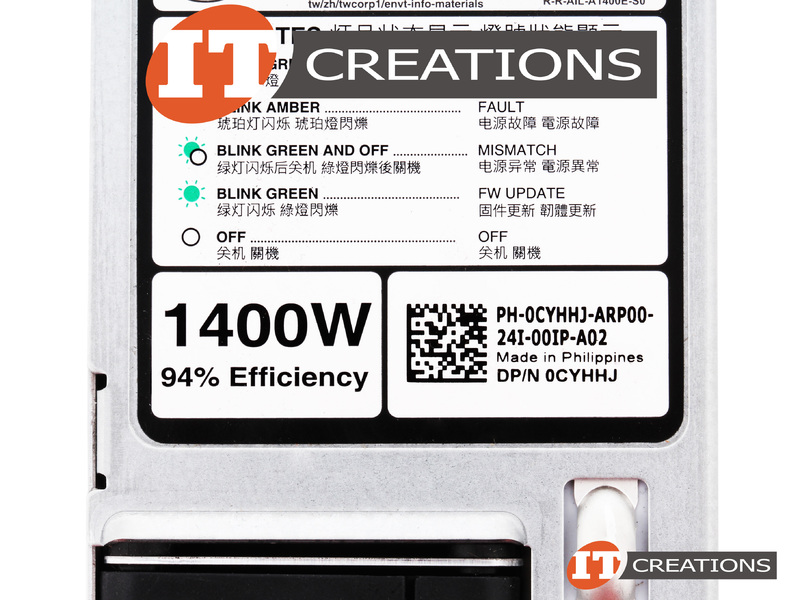 CYHHJ DELL Power Supply 1400w 100-240v 12-8A 50-60hz 80 Plus Platinum ...