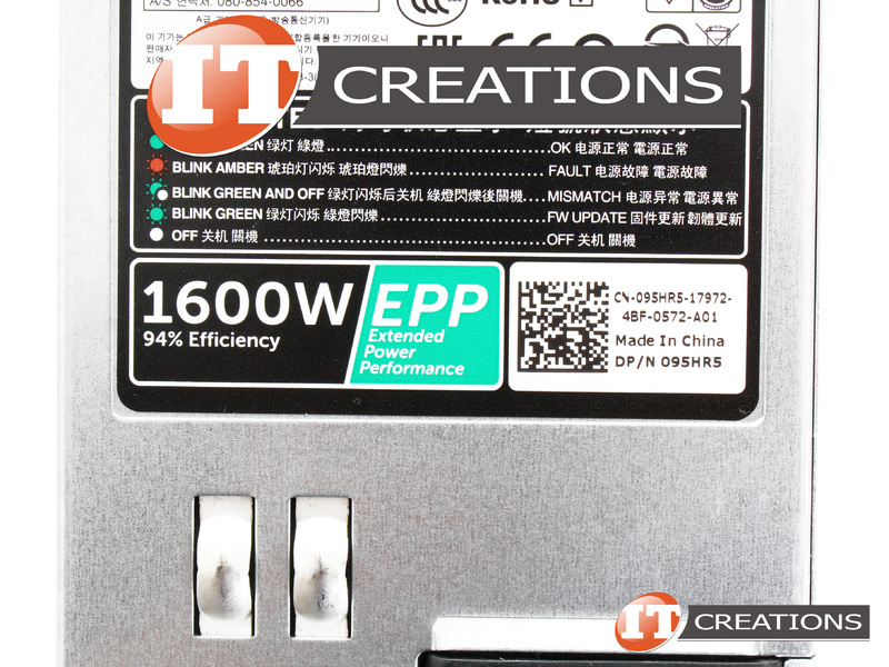 D1600E-S0-DELL DELL Power Supply 1600w Input 100-240v 50-60hz 10A 80 ...