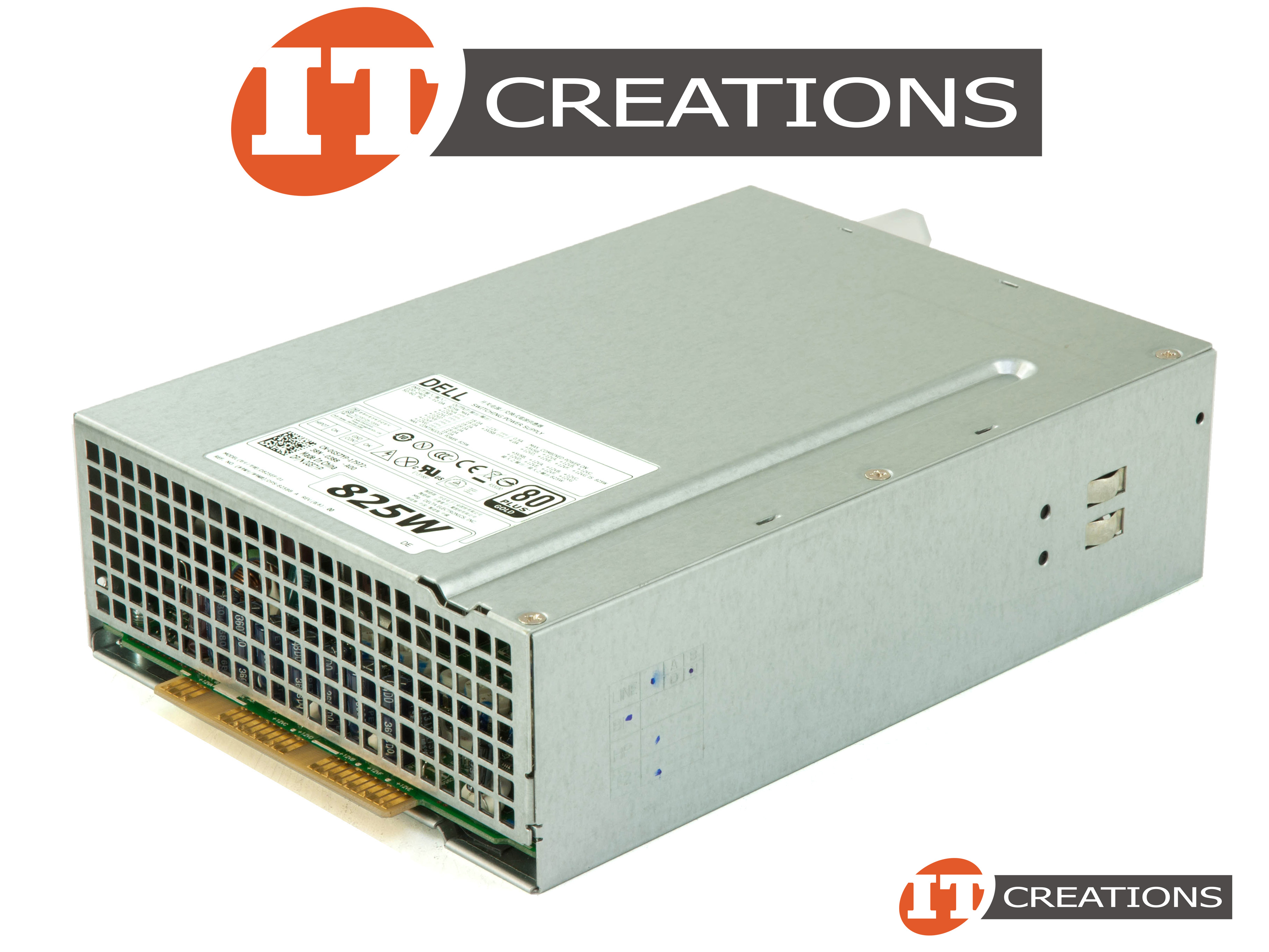D825EF-01-DELL DELL Power Supply 825w 100-240v 12.0a 50-60hz 80 Plus ...