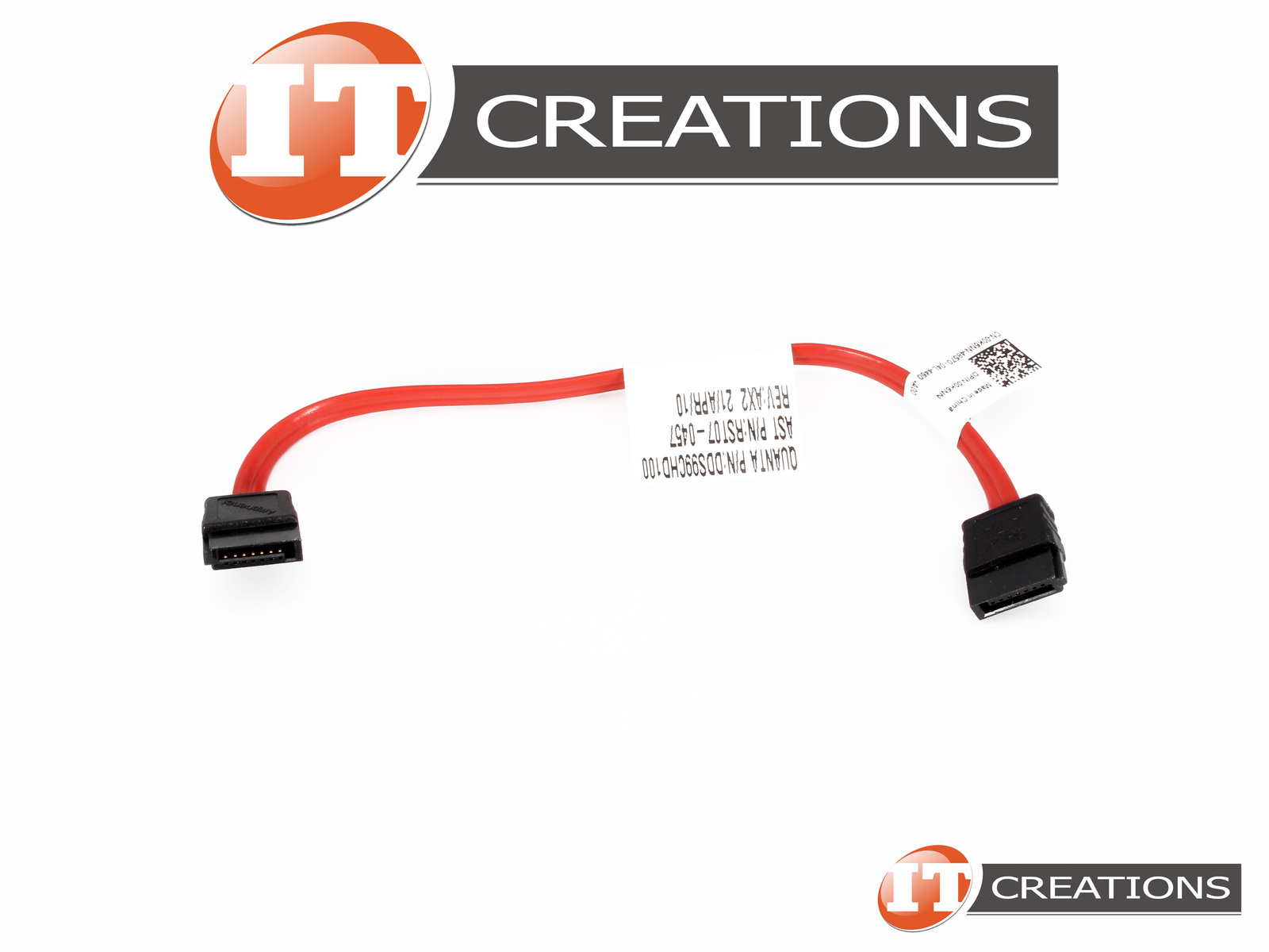 DDS99CHD100 DELL RED Flat SATA Data Cable For DELL Poweredge C1100 7 ...