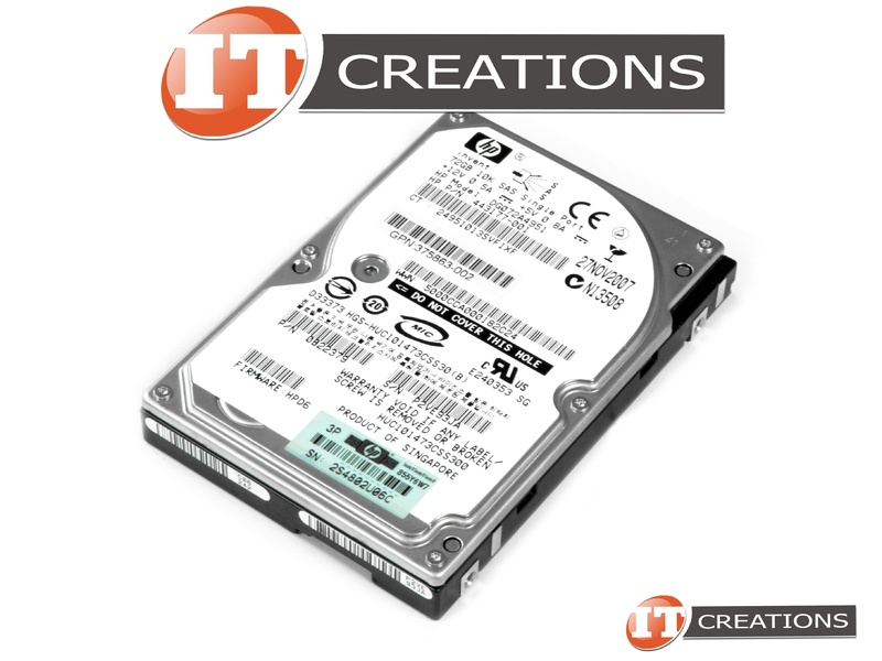 DG072A4951 HP / HITACHI GLOBAL 72GB 10K RPM SAS 2.5 INCH SMALL FORM ...