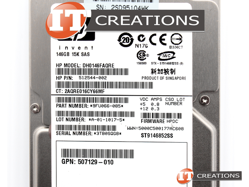 DH0146FAQRE HP 146GB 15K RPM SAS 2.5 Inch Hard Drive