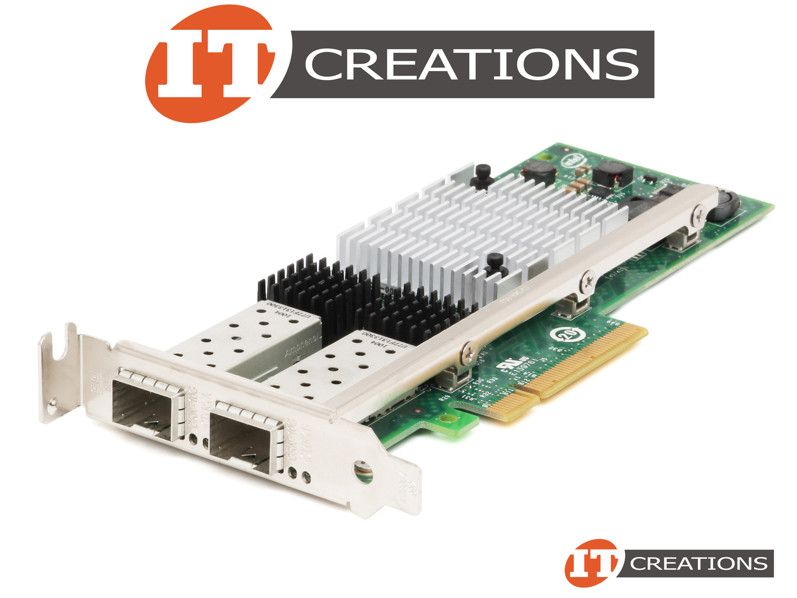 E27466-LOW P Intel 10gb/s Dual Port Sfp+ PCI-E Network Card ( 2 ) TWO ...