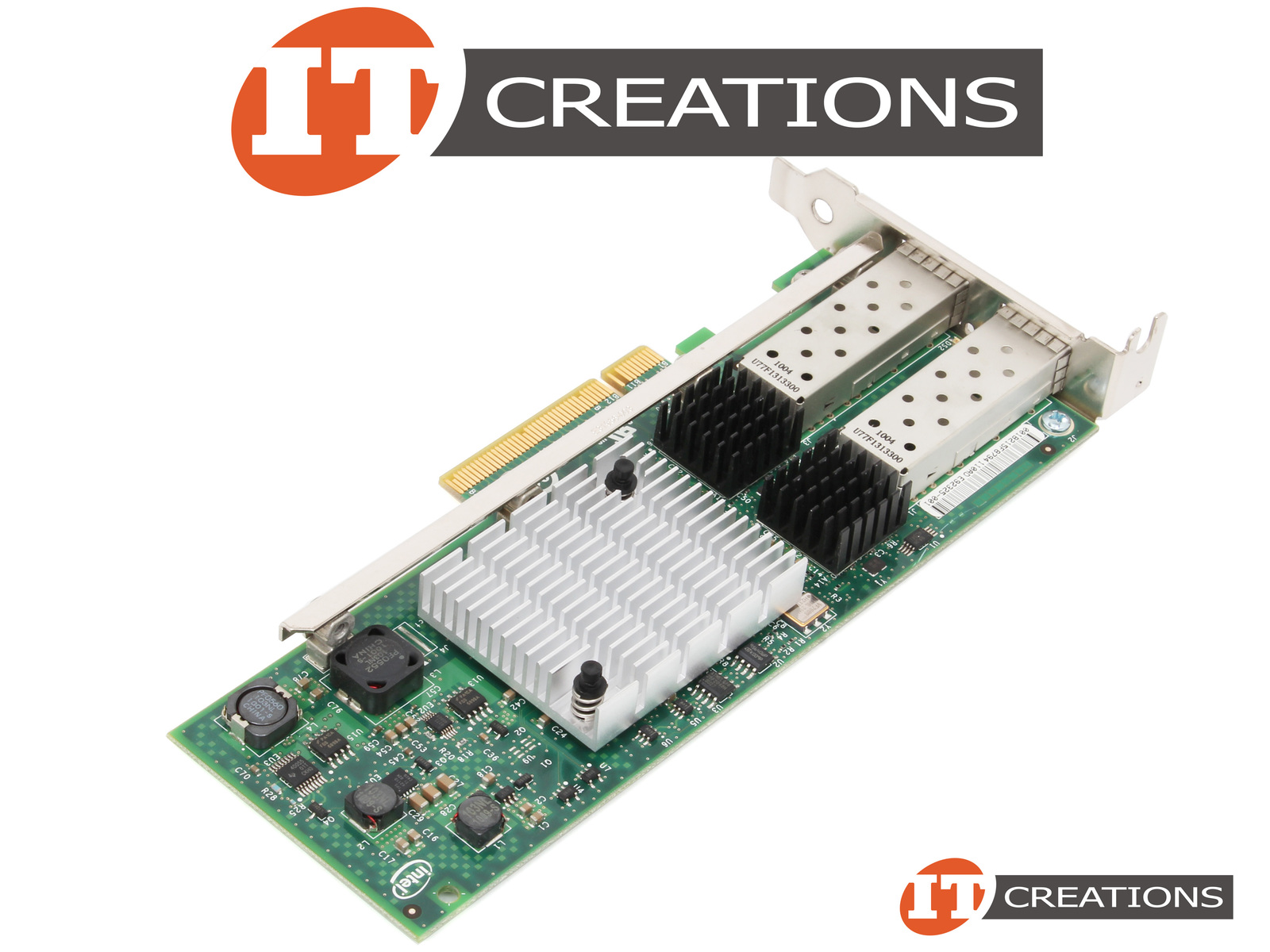 E27466-LOW P Intel 10gb/s Dual Port Sfp+ PCI-E Network Card ( 2 ) TWO ...