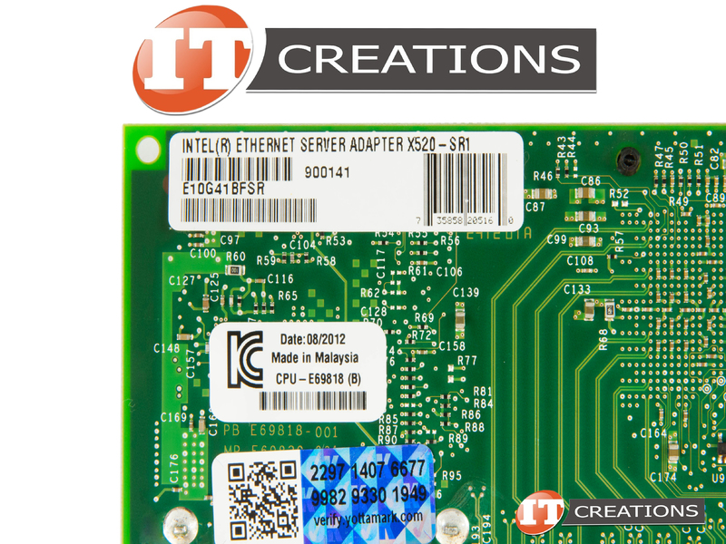 E68787-006-HIGH P INTEL X520-SR1 NETWORK CARD PCI-E 2.0 X8 5.0 GT/S ( 1 ...