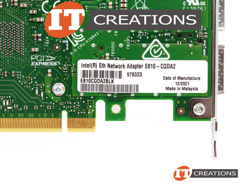 E810CQDA2BLK-NO BRACKET INTEL E810-CQDA2 100GB DUAL PORT QSFP28 PCI-E 4 ...