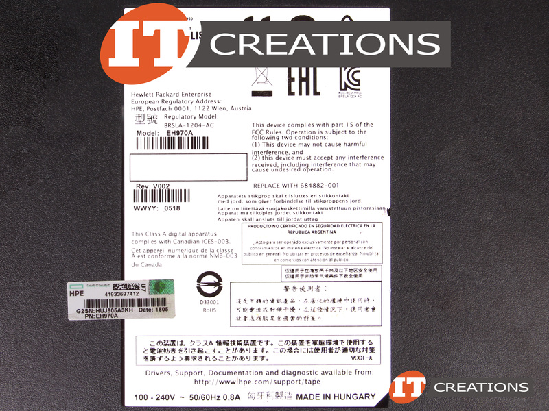 EH970A - Used - HP / HPE 6.25TB LTO-6 Ultrium 6250 External SAS Tape ...