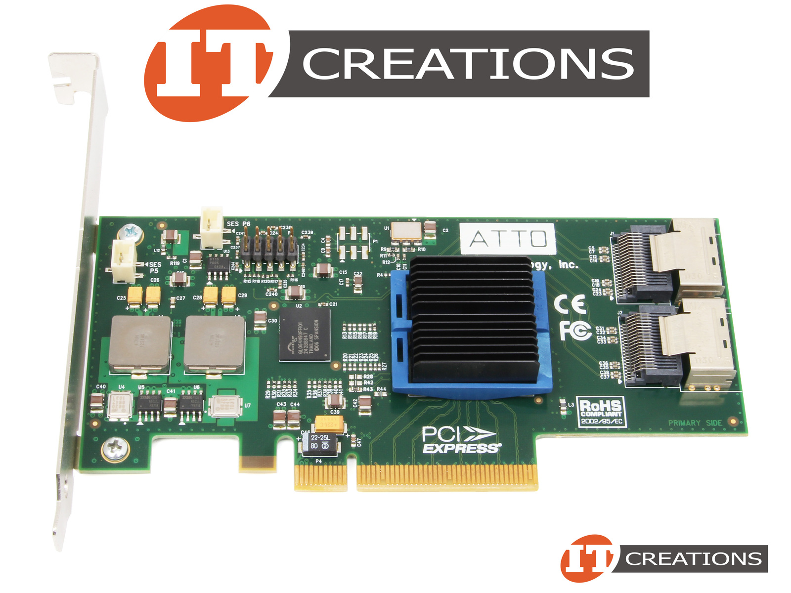 ESAS-H608-000-HIGH P Atto Technology H608 HBA 6gb/s Eight Port SAS ...