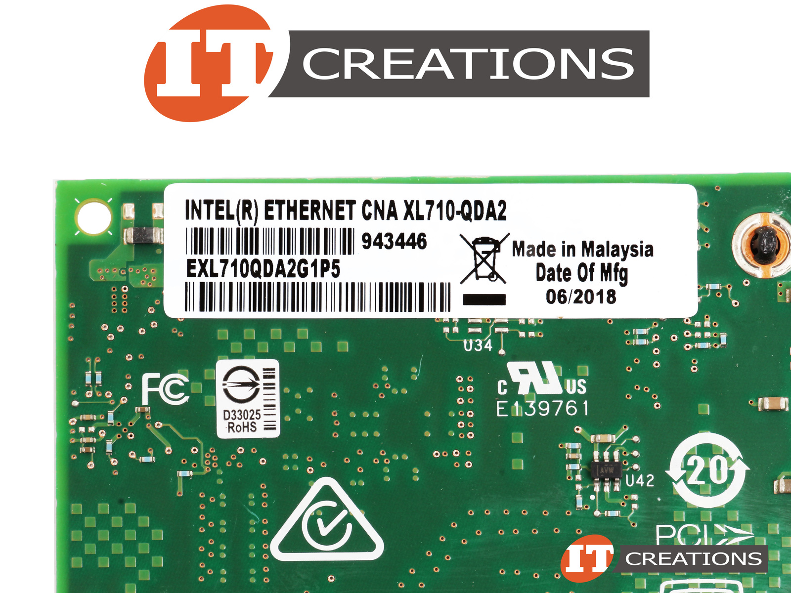 EXL710QDA2G1P5 - New Other - Intel Xl710-Qda2 CNA 40gbe Dual Port Qsfp+ ...