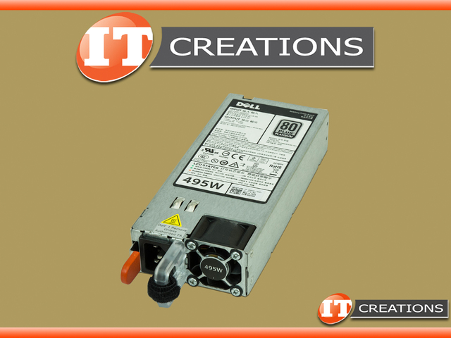 F495E-S0 DELL Power Supply 495w Input 100-240v 50-60hz 6.5-3A 80 Plus ...