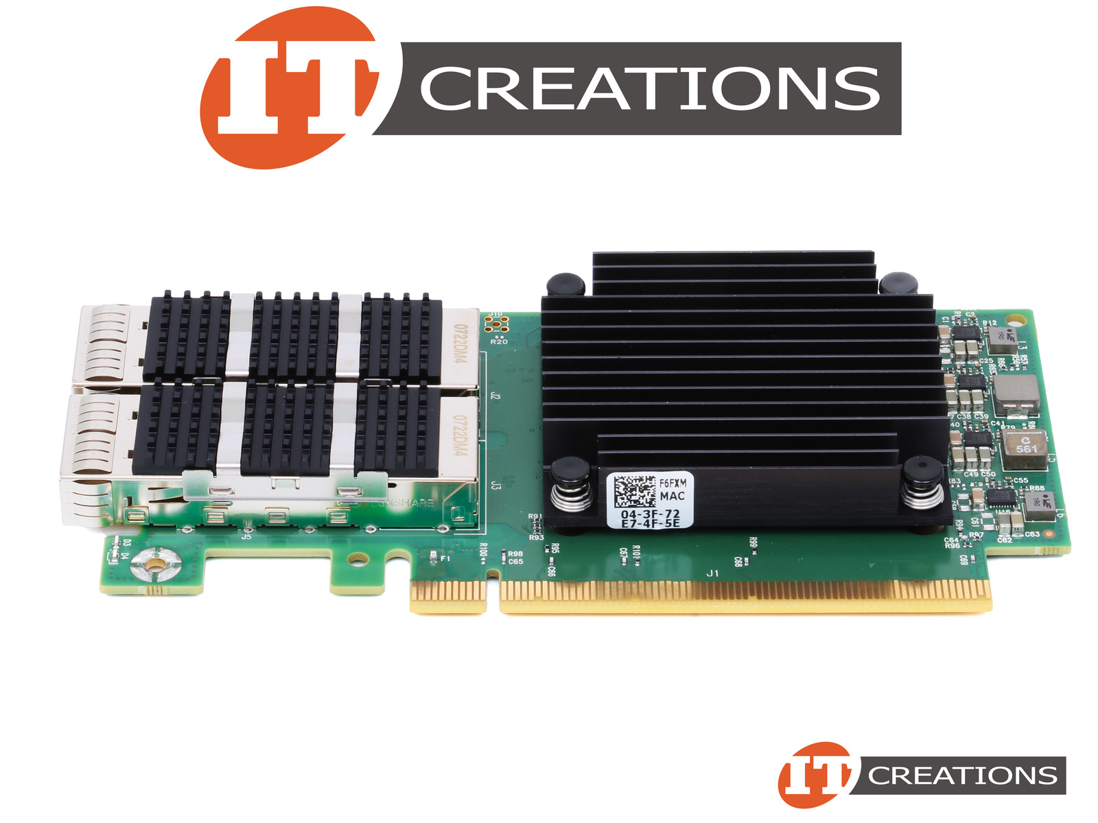 F6FXM-NO BRACKET DELL / Nvidia Connectx-6 DX NIC 100gbe Dual Port ...