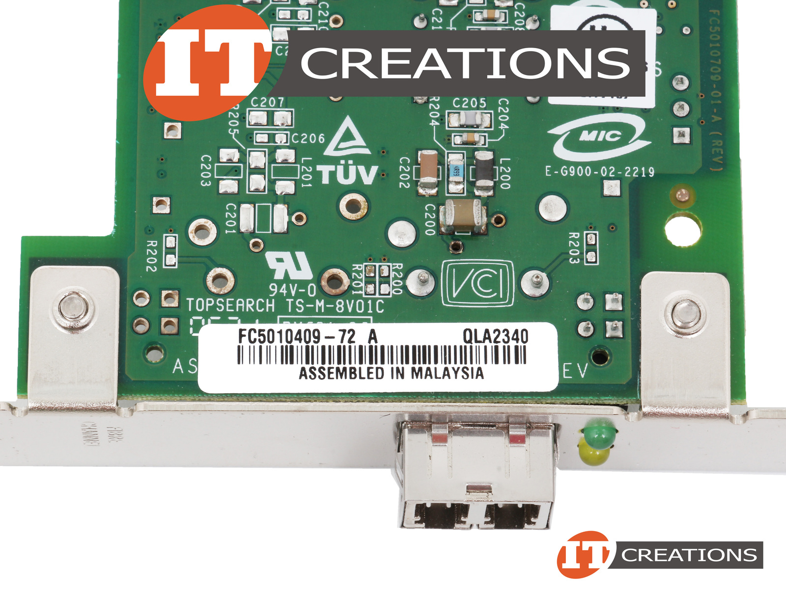 FC5010409-72-HIGH P QLOGIC QLA2340 HBA 2GB/S SINGLE PORT PCI-X FIBRE ...