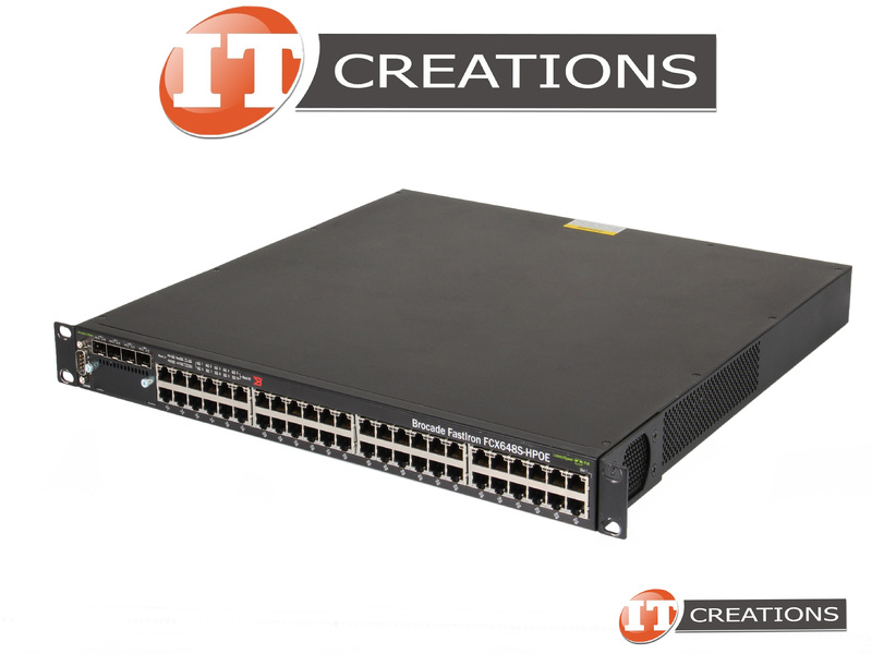 FCX648S-HPOE - Used - Brocade Fastiron Cx648s 48 Port 10 / 100 / 1000mb ...