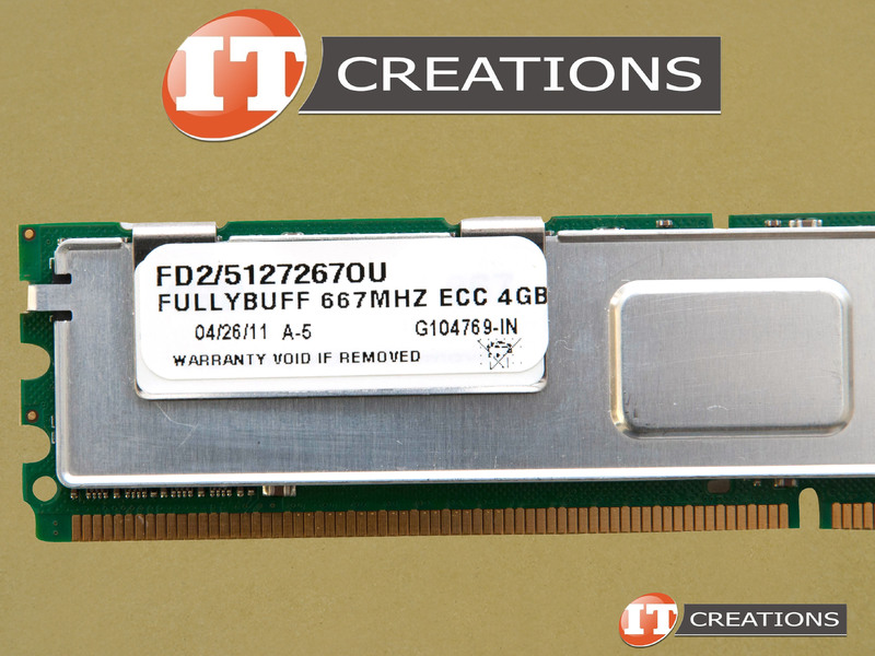 FD2-51272670U 4GB PC2-5300F DDR2-667 FULLY BUFFERED ECC 240 PIN MEMORY MODULE ( FD2/51272670U )