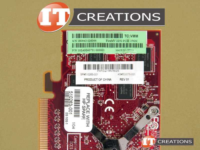 FIREMV 2250-HP-HIGH P - Refurbished - HP AMD ATI Firemv 2250 Graphics ...