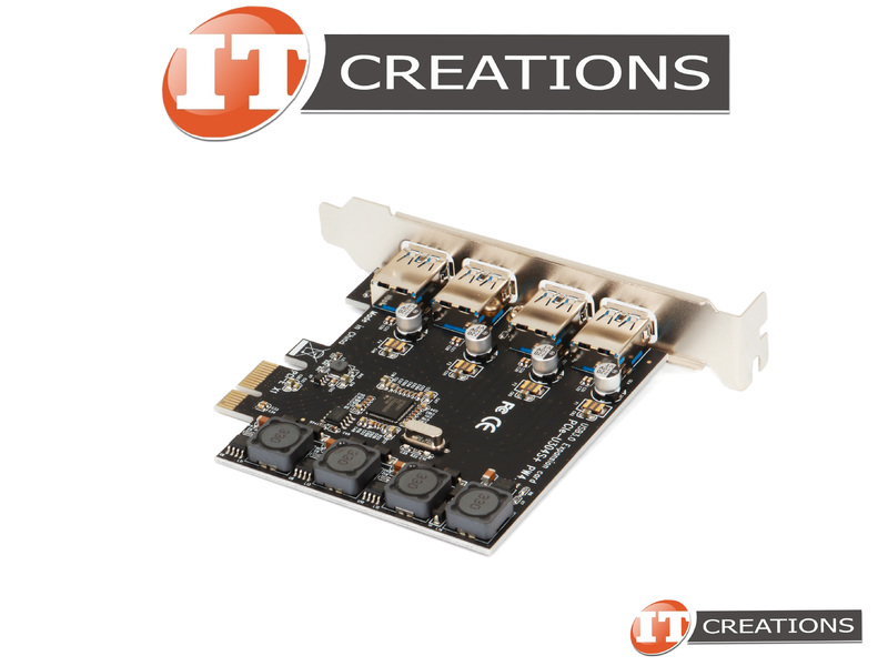 FS-U4 PRO-HIGH P FEB Smart PCI Express 4 Port USB 3.0 PCI-E X1 Self Powered Expansion Card ...