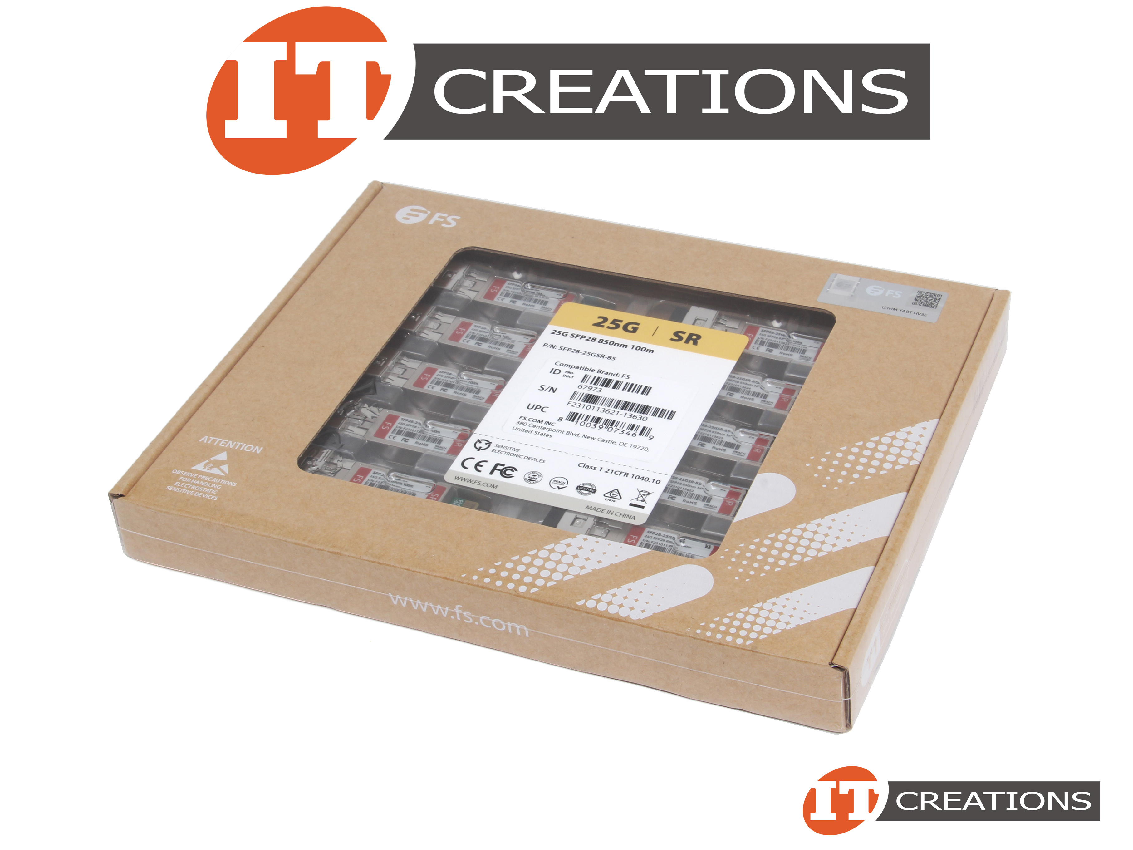 FS 67973-RETAIL - Retail - Fiberstore 25gbase-SR 850nm LC / UPC MMF ...