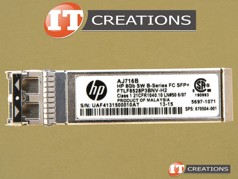 FTLF8528P3BNV-H2-HP HP Transceiver 8GB Short Wave SW Fiber Chanel FC ...