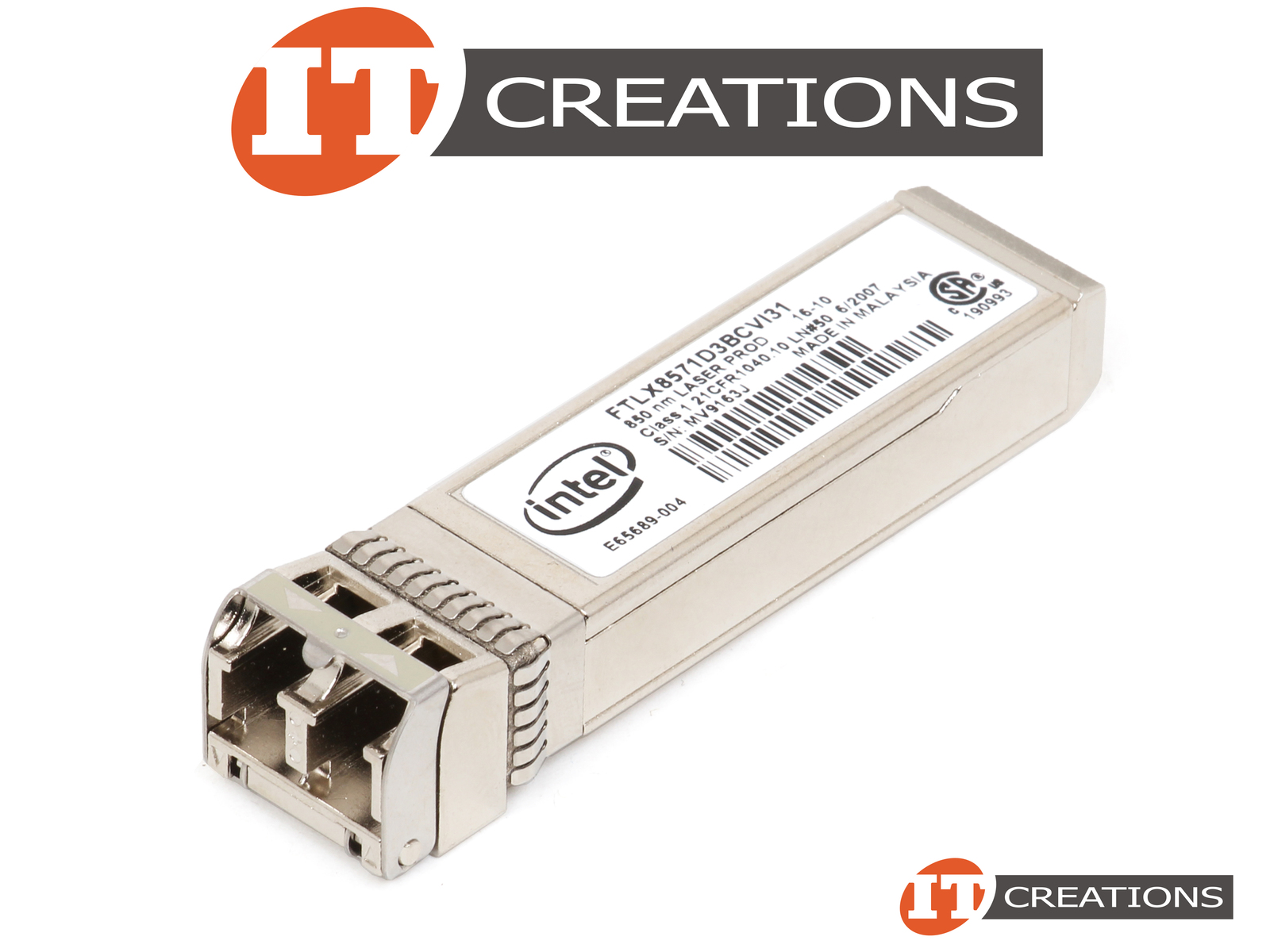 FTLX8571D3BCVI31 INTEL10GB Small Form Factor Pluggable Plus Sfp+ 850nm ...