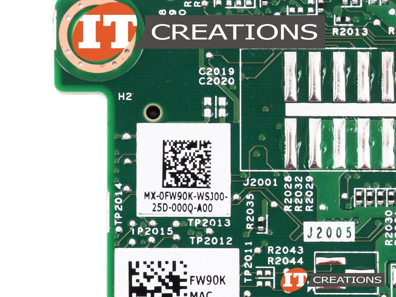 FW90K DELL LOM Riser Card For DELL EMC Poweredge C6520 ( C6400 ) LAN ON ...