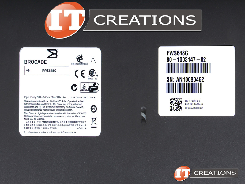 FWS648G-AN10080462 - Refurbished - BROCADE FASTIRON WS 48 PORT 10 / 100 ...