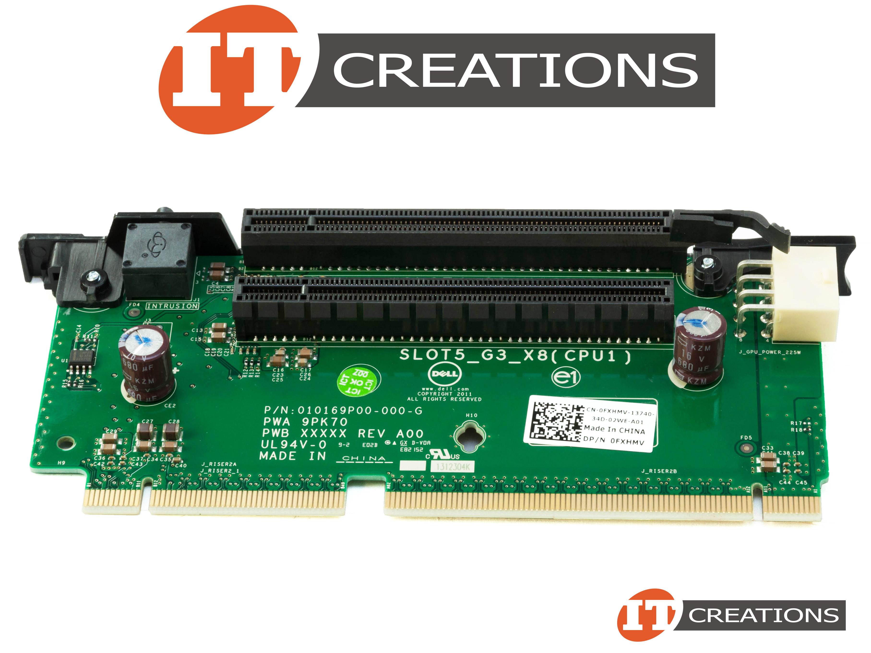 FXHMV DELL Riser Card 2 For DELL Poweredge R720 / R720xd / Powervault ...