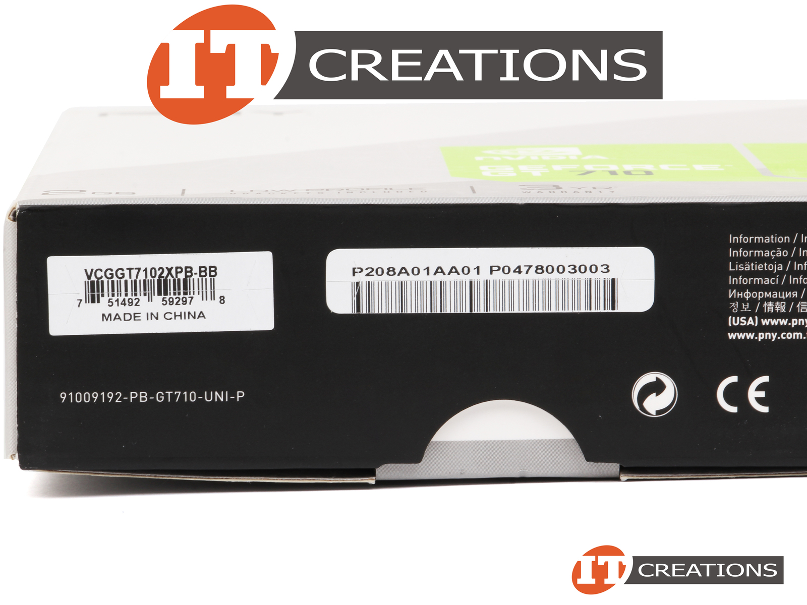 GMGT71WE2F2CA - New Other - PNY Nvidia Geforce Gt710 GPU 2GB 192 Cuda ...