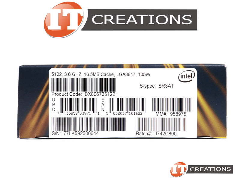 GOLD 5122-RETAIL - Retail - Intel Xeon Gold Quad Core Processor 5122 3 ...