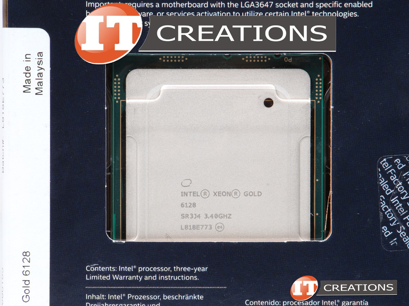 GOLD 6128-RETAIL - Retail - INTEL XEON GOLD 6 CORE PROCESSOR 6128 3 ...