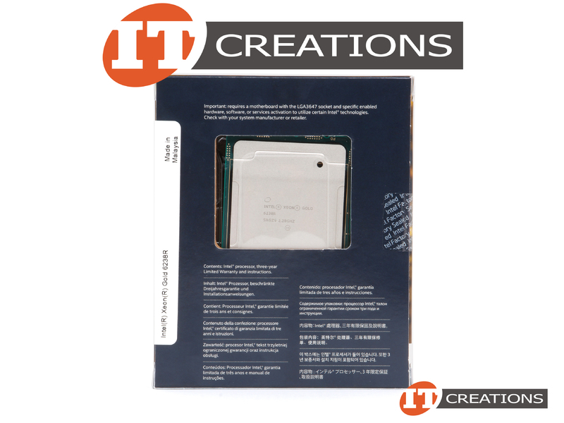 GOLD 6238R-RETAIL - Retail - Intel Xeon Gold 28 Core Processor 6238r 2 ...